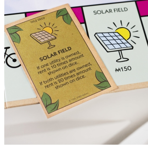 Hasbro | Games | Monopoly Go Green Edition Board Game Green Up To Clean ...